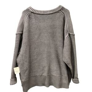 Free People | Sweaters | Free People Alli Vneck Sweater Oversize Boho ...